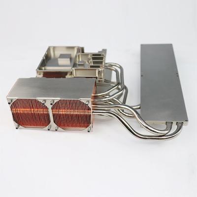 China Aluminum Copper Heat Sink Plates Zipper Fin Soldering Radiator Heat Pipes for sale