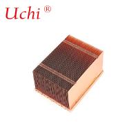 China Servers Copper Heat Pipe Radiator Buckle Fin Heat Sink Data Center Cooling for sale