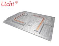 China Aluminum Plate Heat Sink Extrusion 2 Heat Pipe Friction Welding for Optical Module for sale