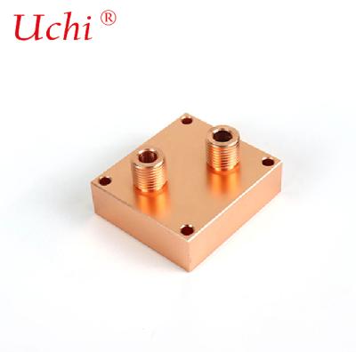 China Copper Medical Friction Welding Stir Water Cooling Block FSW Cold Plate for sale