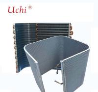 China Serpentine Transverse Fin Microchannel Heat Exchanger MLCP Condenser for sale