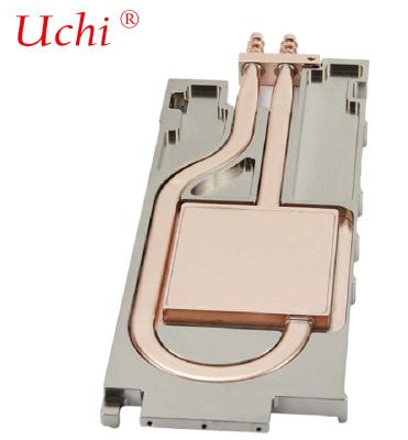 China Buckle Copper Fin Heat Sink for Power Supply Optical Module Cooling Plate for sale