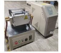 China 150mm Electric Oil Heated Roller Press Horizontal Machine For Battery Electrode for sale