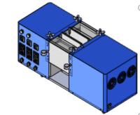 China Dry processe electrode Research 3 motors heating Battery Electrode Calendering Roll Press Machine for sale