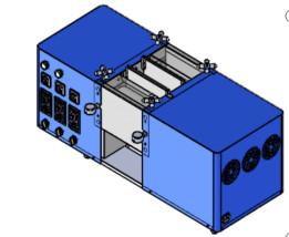 China Dry processe electrode Research 3 motors heating Battery Electrode Calendering Roll Press Machine for sale