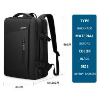 China Polyester Oxford Lightweight Laptop Backpack Men USB 17inch Laptop Bag for sale