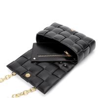 China Weave Flap Womens Leather Messenger Bag PU Leather Crossbody Bag for sale