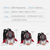 China Waterproof 3D Rocket Kids Backpack Anti Lost Cartoon Girls Astronauts School Bags for sale