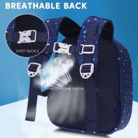 China Waterproof 3D Rocket Kids Backpack Anti Lost Cartoon Girls Astronauts School Bags for sale