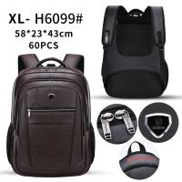 China Notebook Business Casual Backpack PU Leather 23 Inch Travel And Leisure Backpacks for sale