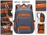 China Nylon Business Casual Backpack Waterproof Student School 18 Inch Laptop Rucksack for sale