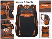 China Nylon Business Casual Backpack Waterproof Student School 18 Inch Laptop Rucksack for sale