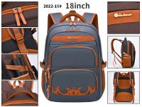 China Nylon Business Casual Backpack Waterproof Student School 18 Inch Laptop Rucksack for sale