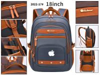 China Nylon Business Casual Backpack Waterproof Student School 18 Inch Laptop Rucksack for sale