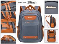 China ODM Nylon Mens Leather Business Backpack Unisex  Laptop Casual Backpack for sale