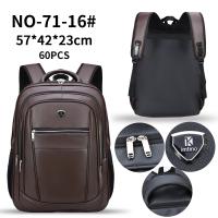 China Pu Leather Retro Business Casual Backpack Male Multifunctional Men'S Business Laptop Bag for sale