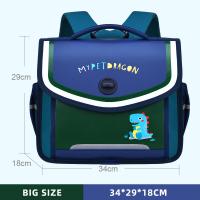 China Cartoon Leather Boys Dinosaur Backpack Toddler Book Bags For 6 12 Years Old for sale