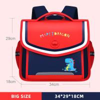 China Cartoon Leather Boys Dinosaur Backpack Toddler Book Bags For 6 12 Years Old for sale