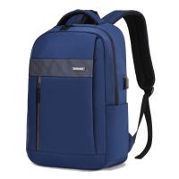 China 15.6inch Business Laptop Backpack USB Charging Black Leather Laptop Bag for sale
