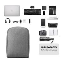 China Polyester Fiber Business Laptop Backpack Waterproof 15.6 Inch Laptop Bag for sale