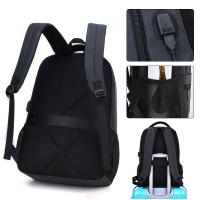 China External USB Charging Backpack Men Laptop Waterproof Nylon School Bags for sale