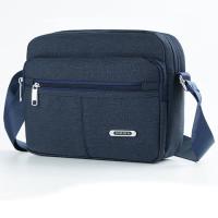 China Canvas Casual Shoulder Messenger Bag Solid Buckle MultiPocket for sale