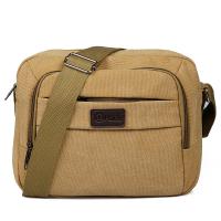 China Buckle Solid Vintage Canvas Messenger Bag Casual Portable Shoulder Bag for sale