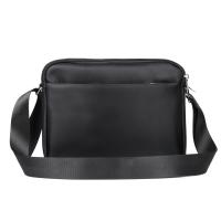 China Black Shoulder Messenger Bag Multi Pocket Crossbody Bag Casual Nylon for sale