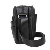 China Black Shoulder Messenger Bag Multi Pocket Crossbody Bag Casual Nylon for sale