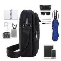 China Waterproof Shoulder Messenger Bag Business Causal Black Blue for sale