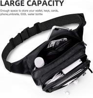 China Bum Fashion Fanny Pack Men Women Water Resistant Waist Bag With 6 Zipped Pockets for sale