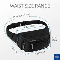 China Bum Fashion Fanny Pack Men Women Water Resistant Waist Bag With 6 Zipped Pockets for sale
