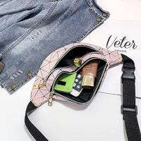 China Pu Leather Bum Waist Bag Festival Fanny Pack 3 Zip Pockets Waterproof for sale