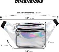 China PU Rave Bum Bag Waist Pack For Women Men Kids Small Medium Large for sale