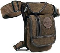 China Tactical Cycling Canvas Drop Leg Bag Hiking Waist Pack For Men Women for sale