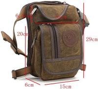 China Tactical Cycling Canvas Drop Leg Bag Hiking Waist Pack For Men Women for sale