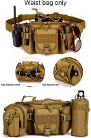 China Molle Tactical Waist Bag Military Waist Pack For Outdoors Walking Running Hiking Camping for sale