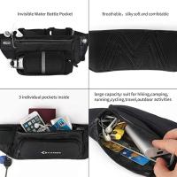 China Polyester Waterproof Bum Jogging Belt Bag Running Belt With Bottle Holder for sale