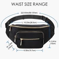 China Women Men Fashion Fanny Pack / Waterproof Waist Bag For Travel Running Walking Hiking for sale