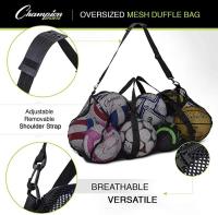 China Mesh Sports Duffle Bag Multipurpose Oversized Gym Bag With Zipper Adjustable for sale
