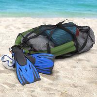 China Mesh Sports Duffle Bag Multipurpose Oversized Gym Bag With Zipper Adjustable for sale