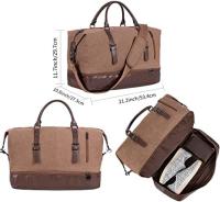 China Canvas Waterproof Weekender Bag Overnight Totes Rolling Duffel Bag for sale