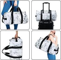 China Marble White Sports Duffle Bags For Men Women Casual 800g for sale