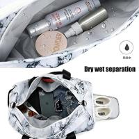 China Marble White Sports Duffle Bags For Men Women Casual 800g for sale