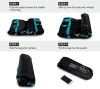 China Foldable Duffle Bag With Wheels 85l 120l 140l 1680d Oxford Collapsible for sale