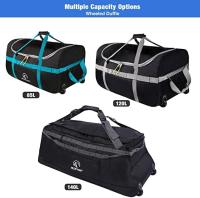 China Foldable Duffle Bag With Wheels 85l 120l 140l 1680d Oxford Collapsible for sale