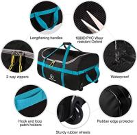 China Foldable Duffle Bag With Wheels 85l 120l 140l 1680d Oxford Collapsible for sale