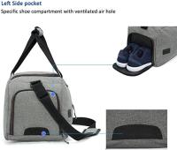 China Weekender Sports Duffle Bags Water Resistant With Shoe Compartment for sale