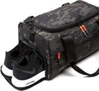 China Overnight  Water Resistant Gym Bag With Shoe Compartment 22L for sale