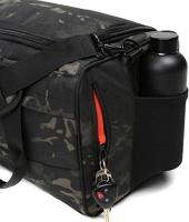 China Overnight  Water Resistant Gym Bag With Shoe Compartment 22L for sale